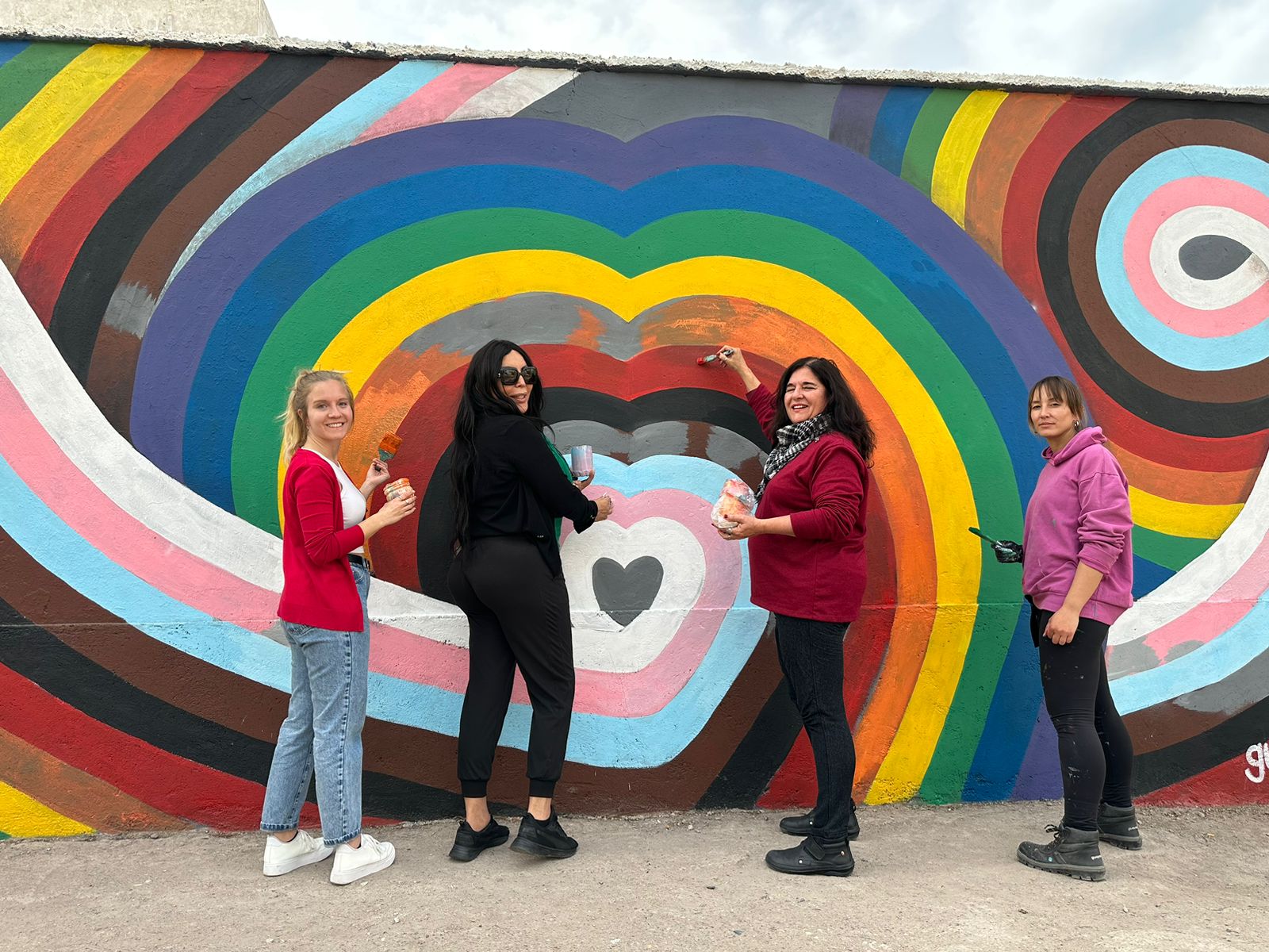 “It’s time they went back in the closet”: LGBT-themed mural vandalized ...